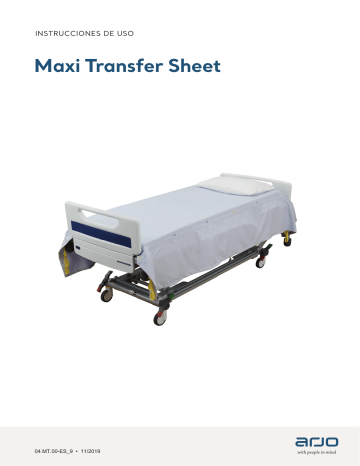 Arjo Maxi Transfer Sheet Instrucciones de operación | Manualzz