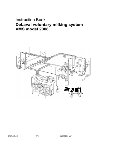 DeLaval VMS 2008 Instruction Book | Manualzz