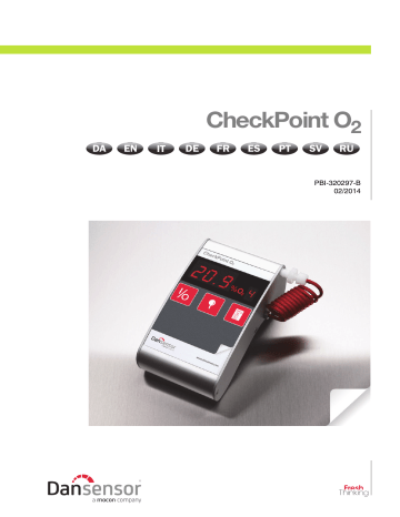 Dansensor CheckPoint O2 User Manual | Manualzz