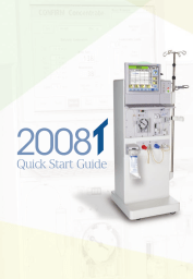 Fresenius Medical Care 2008T BlueStar - Operator's manual, installation ...