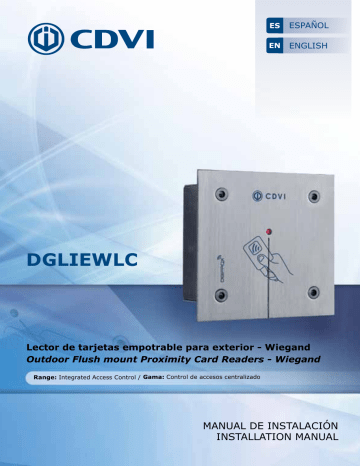 CDVI DGLIEWLC Installation Manual | Manualzz