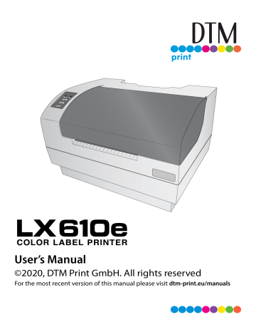 DTM Print LX610e Color Label Printer | Manualzz