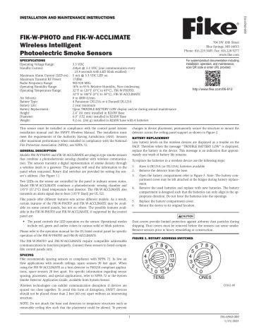 Fike FIK-W-PHOTO Installation And Maintenance Instructions | Manualzz