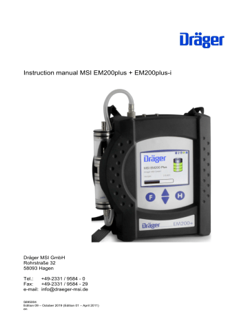 Dräger MSI EM200plus Instruction Manual | Manualzz