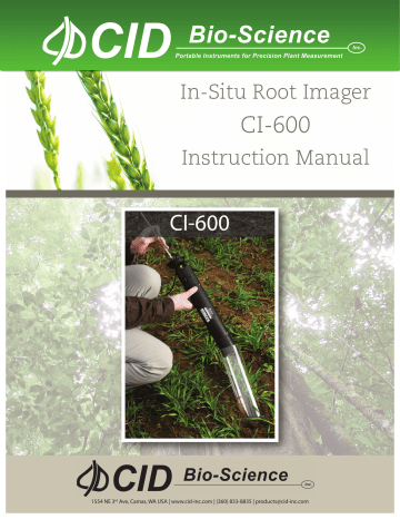 CID Bio-Science CI-600 Instruction Manual | Manualzz