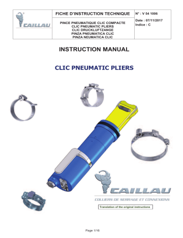 Caillau Clic Instruction Manual | Manualzz