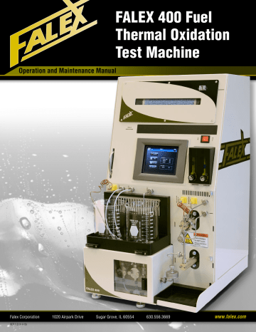 FALEX 400 Operation And Maintenance Manual | Manualzz
