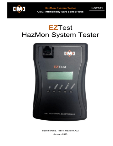 CMC EZTest, mDT001 Manual | Manualzz
