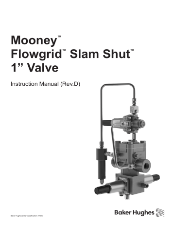 Baker Hughes Mooney Flowgrid Slam Shut Instruction Manual | Manualzz