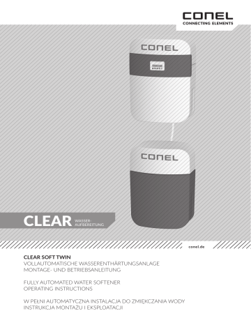 Conel CLEAR SOFT TWIN Operating Instructions Manual | Manualzz