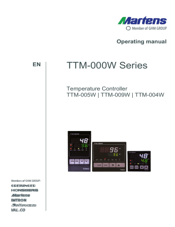 GHM Martens TTM-004W, Martens TTM-009W Operating Manual | Manualzz
