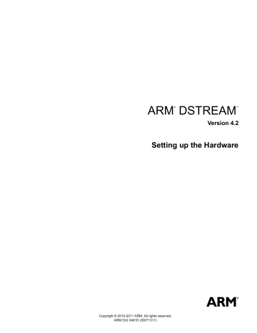 ARM DSTREAM Setting Up | Manualzz