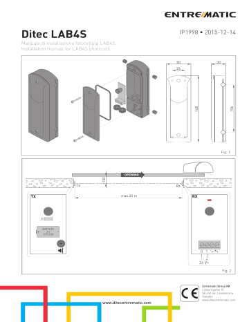 Entrematic Ditec LAB4S Installation Manual | Manualzz