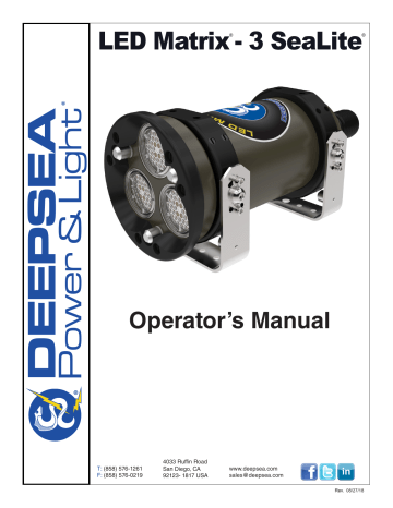 DeepSea Power & Light LED Matrix-3 SeaLite Operator's Manual | Manualzz