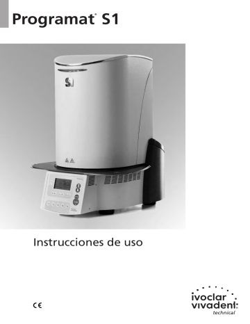 Ivoclar Vivadent Programat S1 Instrucciones de operación | Manualzz