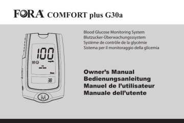 Fora COMFORT plus G30a Owner's Manual | Manualzz