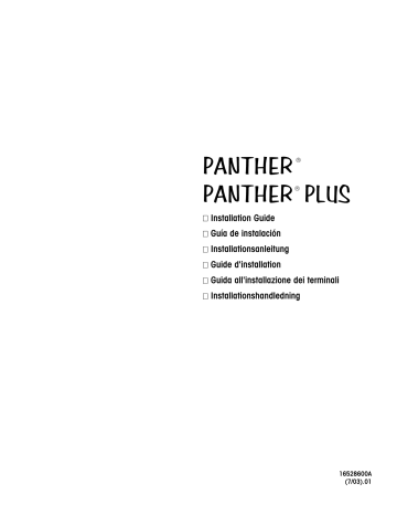 Mettler Toledo PANTHER, PANTHER PLUS Installationsanleitung | Manualzz