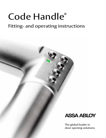 Assa Abloy Code Handle Fitting And Operating Instructions | Manualzz