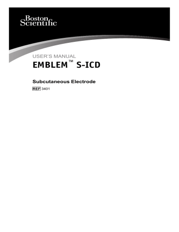 Boston Scientific EMBLEM S-ICD User Manual | Manualzz