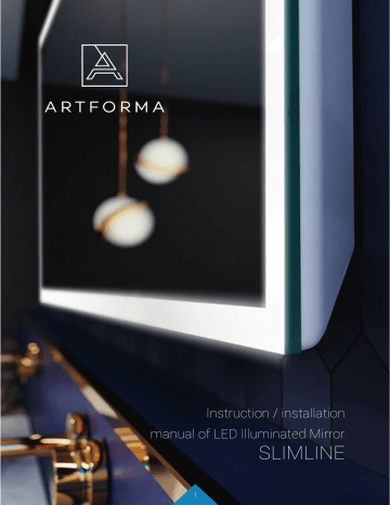 Artforma SLIMLINE Instruction & Installation Manual | Manualzz