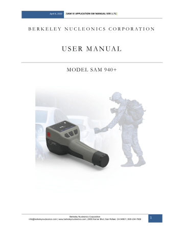 BNC SAM 940+ User Manual | Manualzz