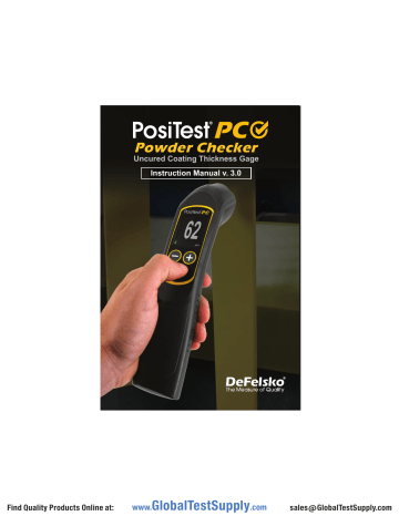 DeFelsko PosiTest PC Instruction Manual | Manualzz