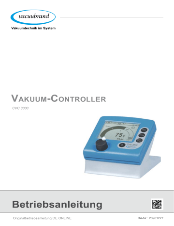 vacuubrand CVC 3000 Betriebsanleitung | Manualzz