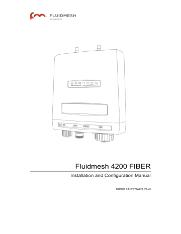 9. Electrical power requirements. Fluidmesh 4200 FIBER | Manualzz
