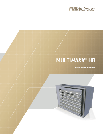 FläktGroup MULTIMAXX HG 24, MULTIMAXX HG 44 Operation Manual | Manualzz