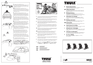 Thule 950 Instrucciones De Montaje | Manualzz