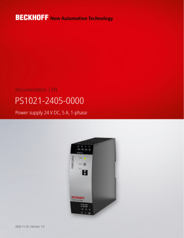 Beckhoff PS1021-2405-0000 Documentation | Manualzz