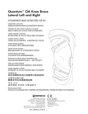 Breg Quantum Instructions For Use Manual | Manualzz