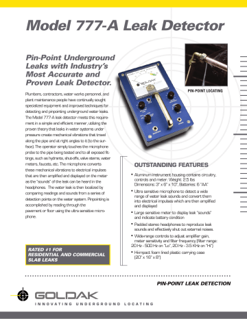 Goldak 777-A Quick Manual | Manualzz