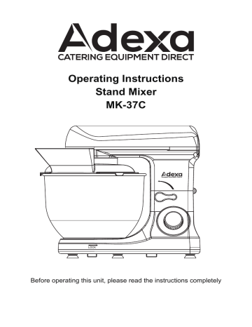 Adexa MK-37C Operating Instructions Manual | Manualzz