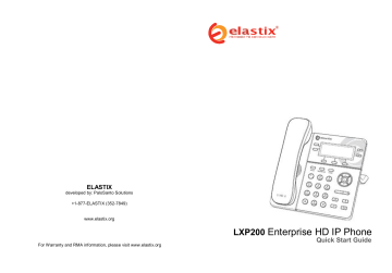 Elastix LXP200 Quick Start Manual | Manualzz