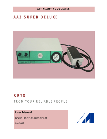 APPASAMY ASSOCIATES AA3 SUPER DELUXE User Manual | Manualzz