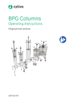 cytiva BPG Columns Operating instructions | Manualzz
