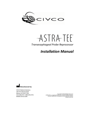 Civco Astra Tee Base Installation Manual | Manualzz