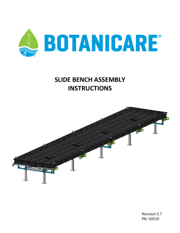 Botanicare SLIDE BENCH Assembly Instructions Manual | Manualzz