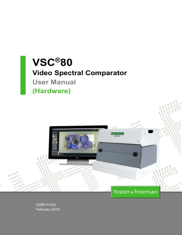 Foster + Freeman VSC 80 User Manual | Manualzz