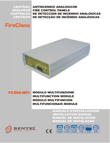 Bentel Security FireClass FC500-MFI Installation Manual | Manualzz