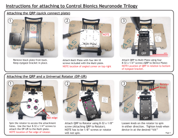 Control Bionics Neuronode Trilogy Attachment Instructions | Manualzz