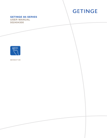 Getinge 88-5, 88-SERIES User Manual | Manualzz
