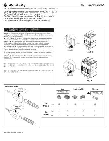 Allen-Bradley 140G-J Installation | Manualzz