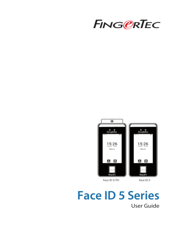 FingerTec Face ID 5 Series User Manual | Manualzz