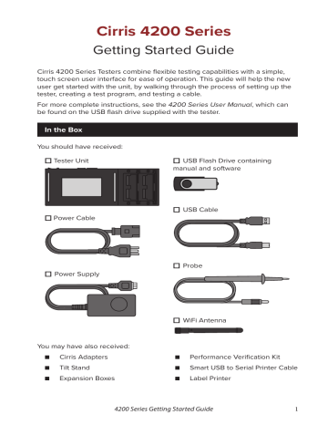 Cirris 4200 Series Getting Started Manual | Manualzz