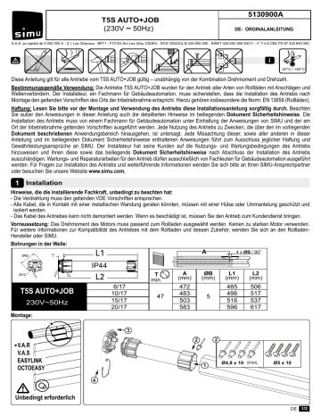 simu T5S AUTO+JOB Originalanleitung | Manualzz