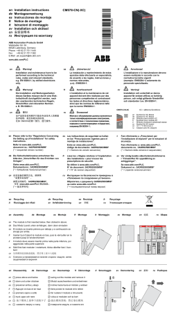 ABB CM578-CN Montageanweisung | Manualzz