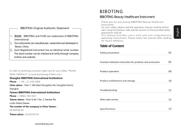 BIBOTING BB-333 Manual | Manualzz