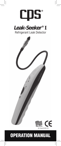 CPS Leak-Seeker I Operation Manual | Manualzz